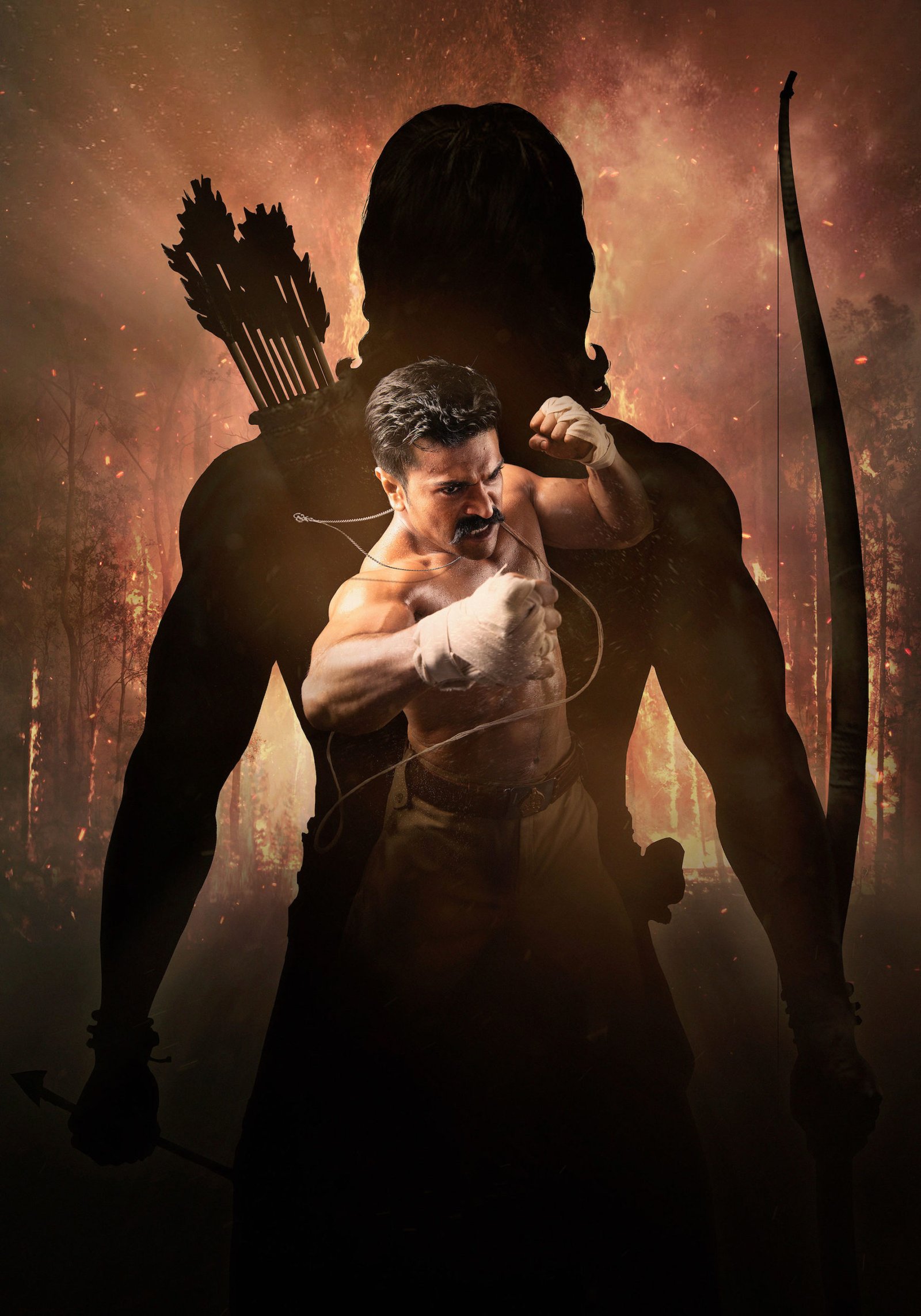 Ram Charan as Alluri Sita Rama Raju from RRR – First Look Posters-FilmyTime